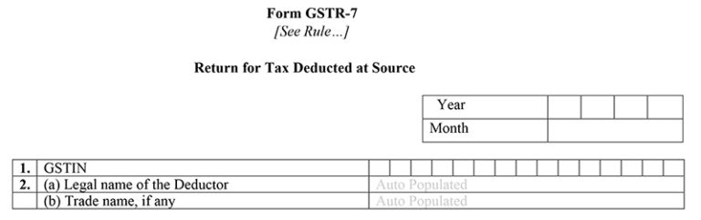 GSTR-7 Return Filing, Format, Eligibility, and Rules